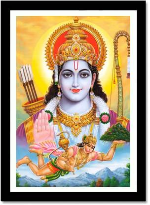 Shri Ram Wall framed Poster For Home And office Decor,Lord Rama poster ...