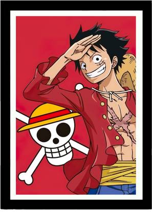 Monkey D luffy Framed Poster For Room & Office ,Anime Framed Poster ...