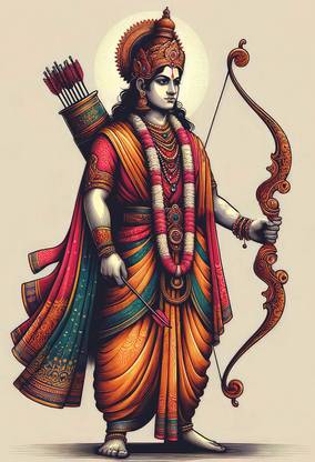 Shri Ram Ayodhya Poster Paper Print - Religious posters in India - Buy ...