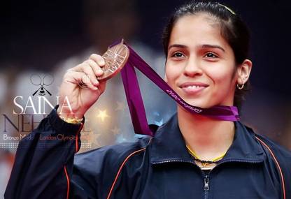 Poster Badminton Superstar Saina Nehwal sl-12636 (Wall Poster, 13x19 ...