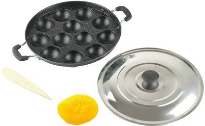 Kreme Kreme Deluxe Appam Maker Pan NA Pan 24 cm diameter with Lid 1 L ...