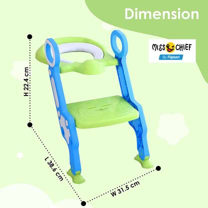 Miss & Chief Adjustable Foldable Potty Stand with Ladder Step Up ...