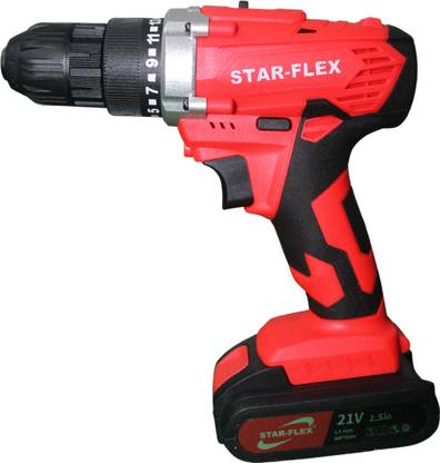 GSCPT HEAVY DUTY STARFLEX CORDLESS 21V SCREWDRIVER WITH 2 BATTERIES ...