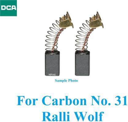 SINAL Carbon Brush Set (DCA Make) For Ralli Wolf Carbon No. 31(CR29 ...