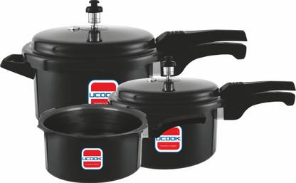 UCOOK Super Combo outer lid Hard Anodised pressure cooker without ...