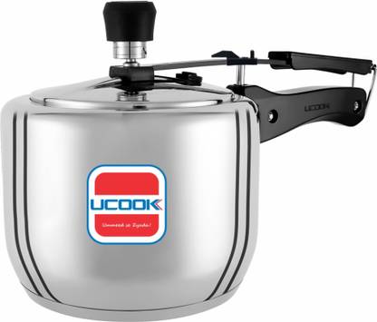 UCOOK Eco 3 ltr Stainless steel inner lid presser cooker without ...