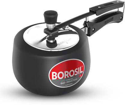 BOROSIL Borosil Pronto 3 L Inner Lid Induction Bottom Pressure Cooker ...