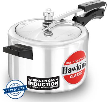 Hawkins Classic (ICL50) 5 L Inner Lid Induction Bottom Pressure Cooker ...