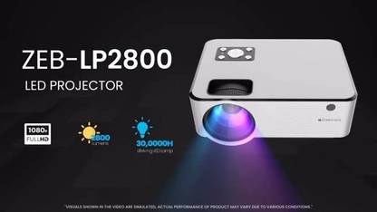 ZEBRONICS Zeb-LP2800HD (2800 lm) Portable Projector Price in India ...