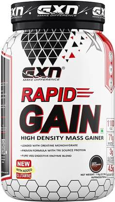 GXN RAPID GAIN CHOCOLATE SWIRL 1KG Whey Protein Price in India - Buy ...