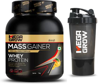 MEGAGROW Mass Gainer/weight gainer High Calories Formula with Shaker ...