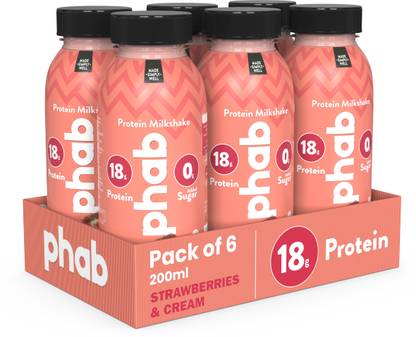 Phab Protein Milkshake with 18gprotein Pack of 6 Protein Shake Price in ...