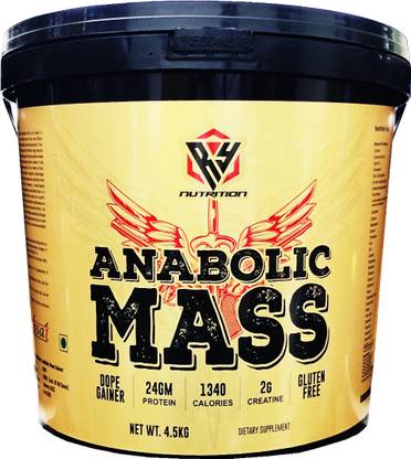 RY Nutrition Anabolic Mass Gainer For Bulk Weight Gain Calories 1340 ...