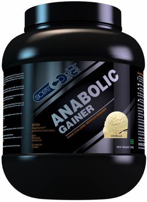 Body Core Science Anabolic Gainer-1 Kg (Vanilla) Weight Muscle Mass ...