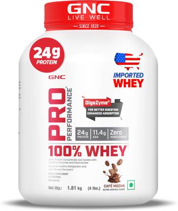 GNC Pro Performance 100% Powder Caf Mocha Whey Protein Price in India ...
