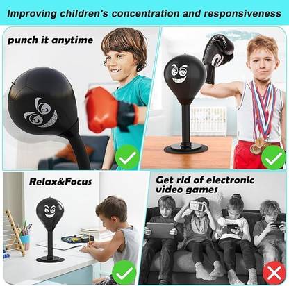 FUNPUNCH Desk Punching Ball Auto Bouncing Back Pressure Relieve Free ...