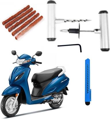 Jetnix Tubeless Tyre Puncture Repair Kit with Solid Metal Handle For ...