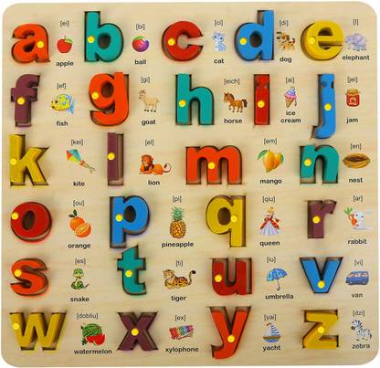 SHALAFI Small ABCD Blocks Matching Game Alphabets Puzzle Montessori ...