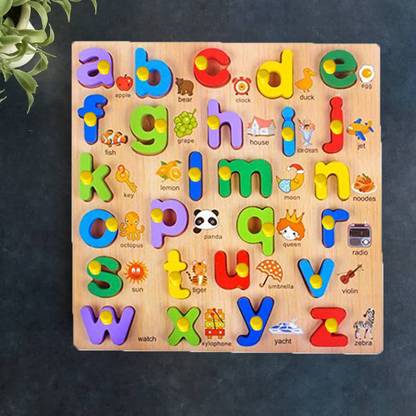 Plus Shine Small Alphabet Matching Puzzle Board Learning Educational ...