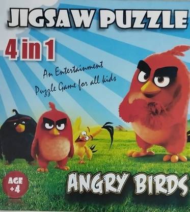 Kidzo Corner Angry Bird 4 in 1 Jigsaw Puzzle for Kids - Angry Bird 4 in ...