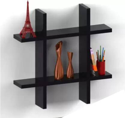 MTANK Wall Mount Plus Shape Floating Rack Shelf & Wall Shelf Wall Decor ...