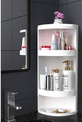 Trench Rotating Triangle Bathroom Corner Shelf, Cabinet Shelf 3Layer ...