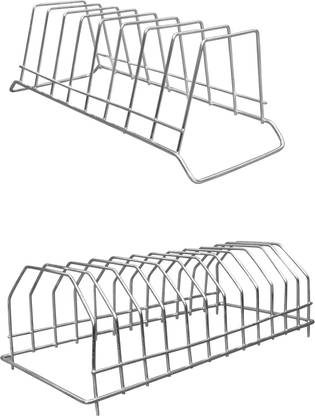 VRACKART Dish Drainer Kitchen Rack Steel Introducing (Pack of Two ...