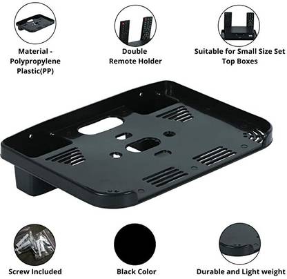 Abaqus Set Top Box Stand/DTH Stand/Set Top Box Wall Mount Stand Plastic ...