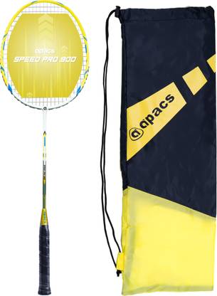 apacs Speed Pro 900 Strung | Head Heavy White, Yellow Strung Badminton ...