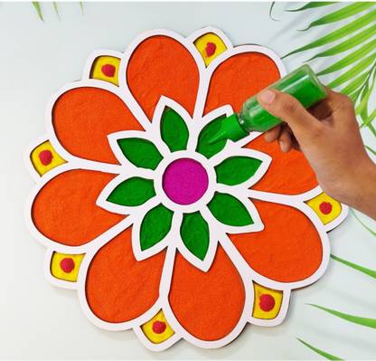 Naksha Rangoli-flower-4 Rangoli Stencil Price in India - Buy Naksha ...