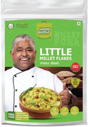 HEALTH BASKET SAMAI/LITTLE MILLET FLAKES-200 GMS (MILLET POHA) 200 g ...