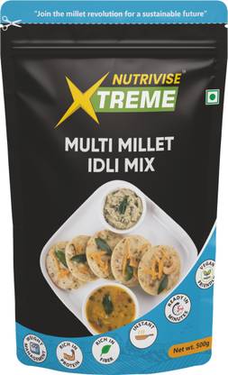Nutrivise Xtreme Multi Millet Idli Mix-Instant Cook- Rich in Protein & Fiber-(pack of 1) 500 g ...