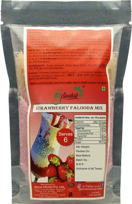 shree saatvik Strawberry Falooda Mix | Instant Falooda | Beverage ...