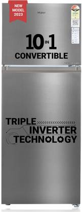 Haier 358 L Frost Free Double Door 3 Star Convertible Refrigerator ...