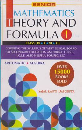 Senior Mathematics Theory And Formula -1, Arithmatic & Algebra For ...