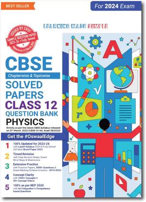 Oswal CBSE Chapterwise & Topicwise Question Bank Class 12 Physics Book ...