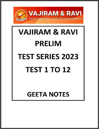 Vajiram And Ravi Upsc Civil Service Prelim 2023 Power Up Test Series ...