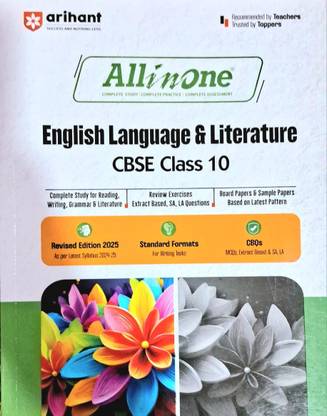Arihant All In One Class 10th English Language And Literature For CBSE ...