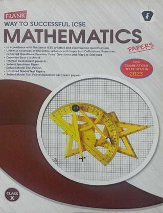 Frank Way To Successful Icse Mathematics Papers For Examinations To Be ...