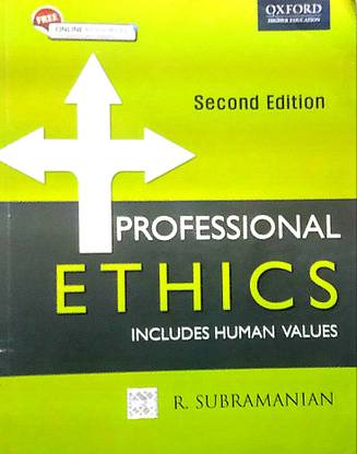 PROFESSIONAL ETHICS (Old Used Book): Buy PROFESSIONAL ETHICS (Old Used Book) by R. Subramanian ...
