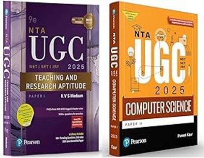 Pearson NTA UGC NET 2025 Paper 1 By KVS Madaan (English) +Paper 2 Computer Science (Edition ...