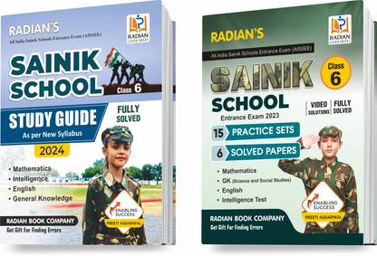 Combo Of Sainik School Class 6 Guidebook And Practice Set 2024 With Solved Papers For Entrance ...