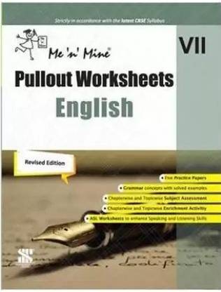 Me N Mine Pullout Worksheet English For CBSE Class - 7: Buy Me N Mine ...