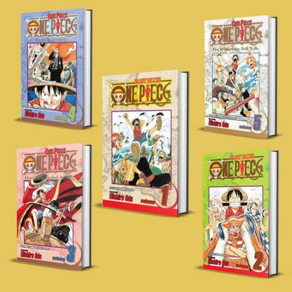 One Piece, Vol. 1 & Vol. 2 & Vol. 3 & Vol. 4 & Vol. 5 (Manga): Buy One ...