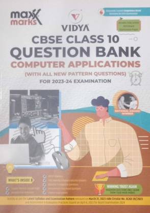 Vidya Maxx Marks Cbse Class 10 Question Bank Computer Applications ...