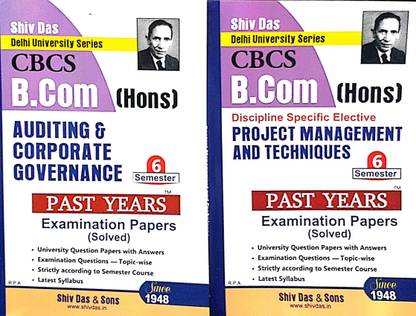 Shiv Das Combo Delhi University B Com Hons 3rd Auditing & Corporate Governance & Project ...