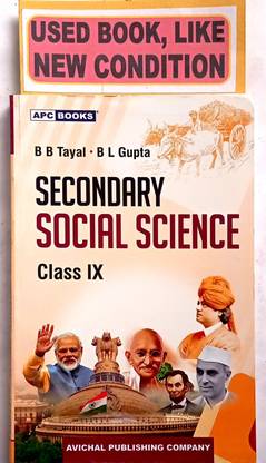 SECONDARY SOCIAL SCIENCE CLASS- Ix (OLD BOOK): Buy SECONDARY SOCIAL ...