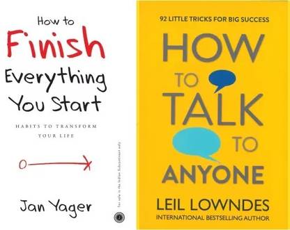 How To Finish Everything You Start + How To Talk To Anyone : 92 Little ...