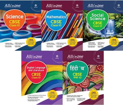 Arihant Class 10 CBSE All In One Science + Maths + SST + English + HindiB 202324/Ed For 2024 ...