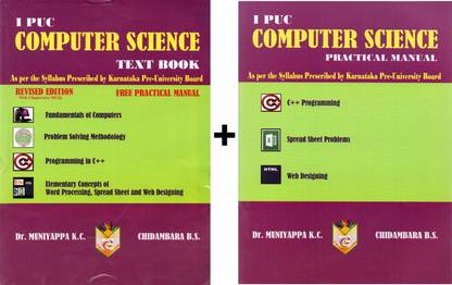 1st PUC - COMPUTER SCIENCE - Text Book + Practical Manual|Set Of 2 ...